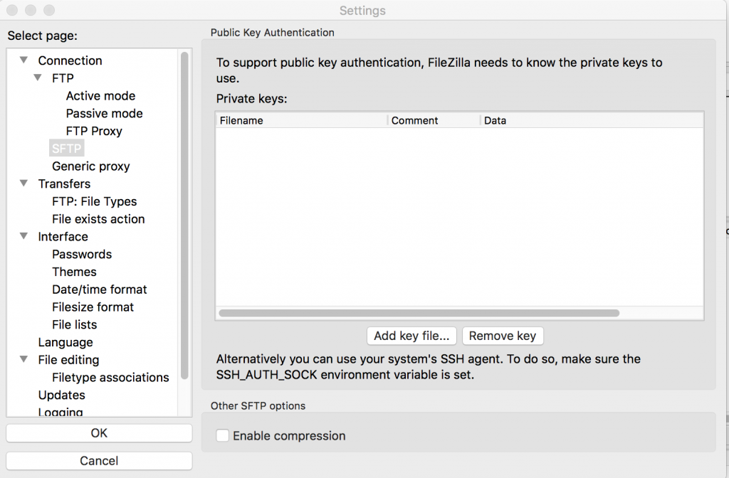 Moving files to and from the cluster using ssh keys